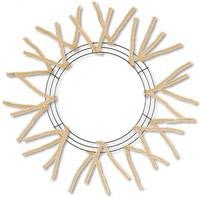 15-24" Pencil Work Wreath Form Burlap Color - XX7504W4 - The Wreath Shop