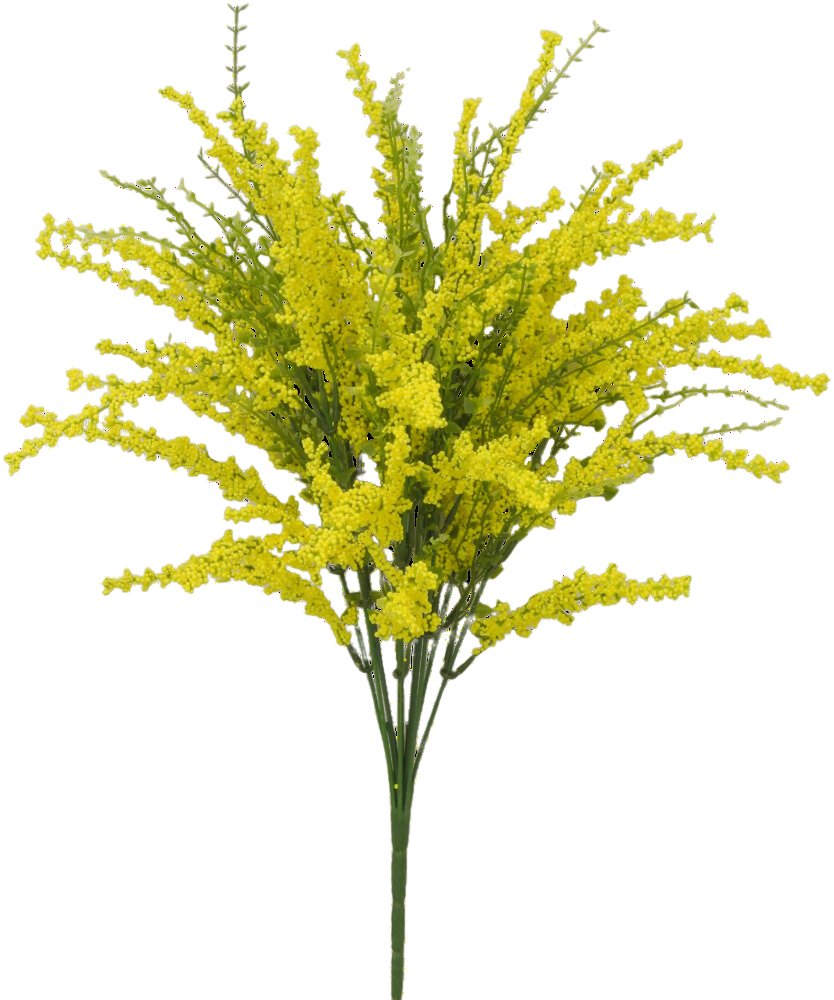21" Erica Bush - Yellow - 80876-YEL - The Wreath Shop