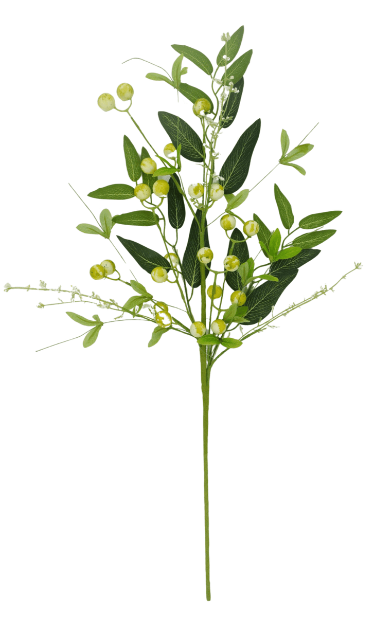 26" Green Berry Spray - 40207-GN - The Wreath Shop