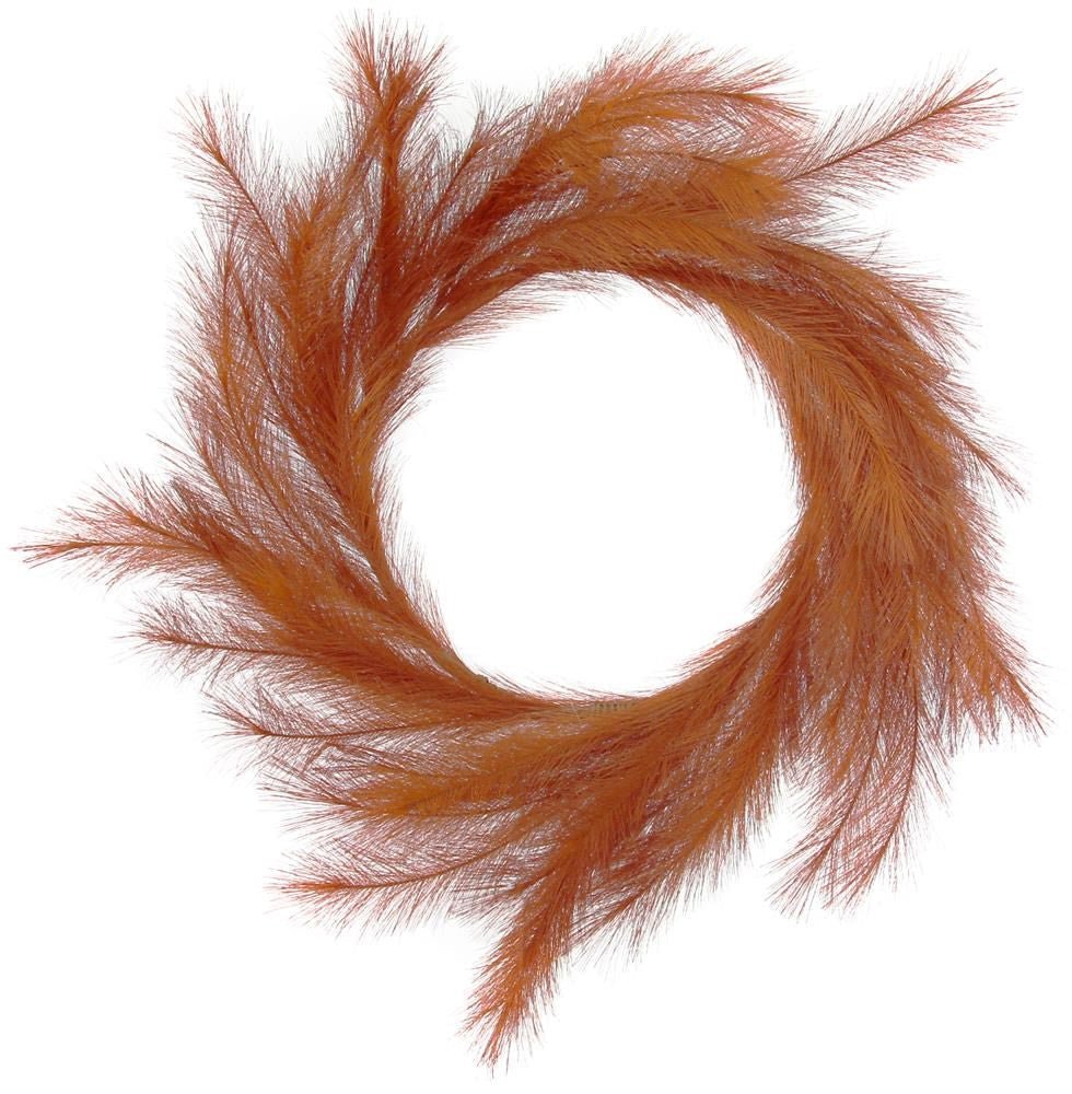 Fabric Grass Plumes Wreath: Rust - FG601632 - The Wreath Shop