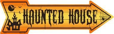 Haunted House Arrow Sign - A-271 - The Wreath Shop