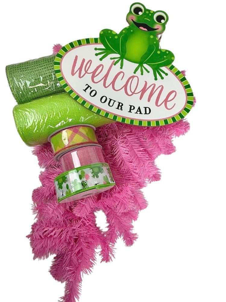 Welcome Frog Swag Kit - Welcome Frog Swag Kit - The Wreath Shop